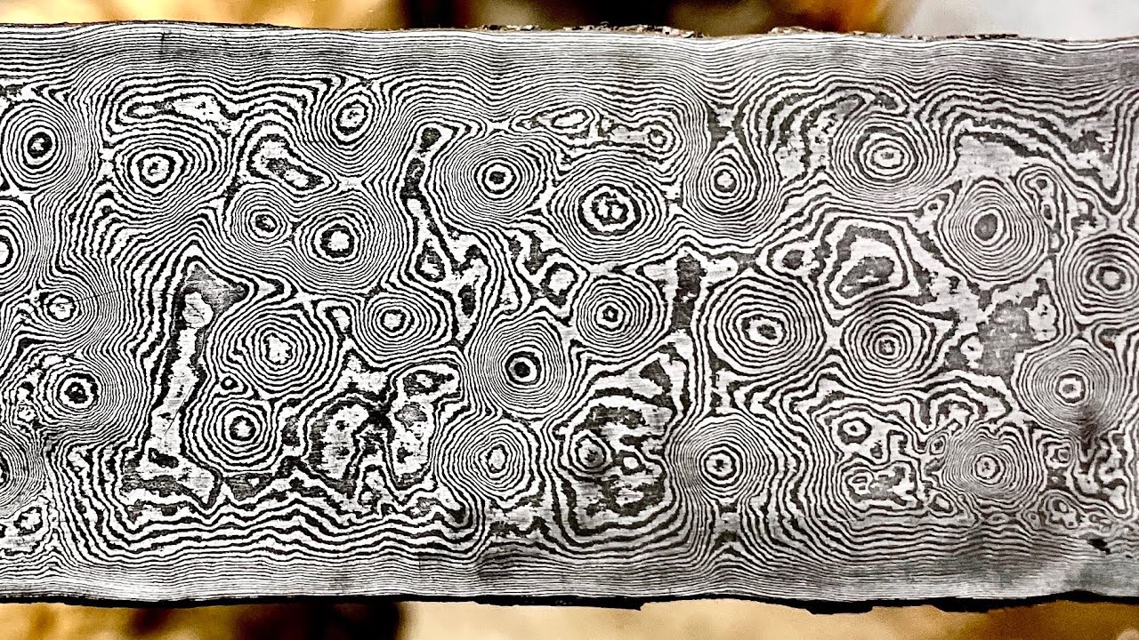 How to forge Raindrop pattern Damascus in 5 minutes! - YouTube