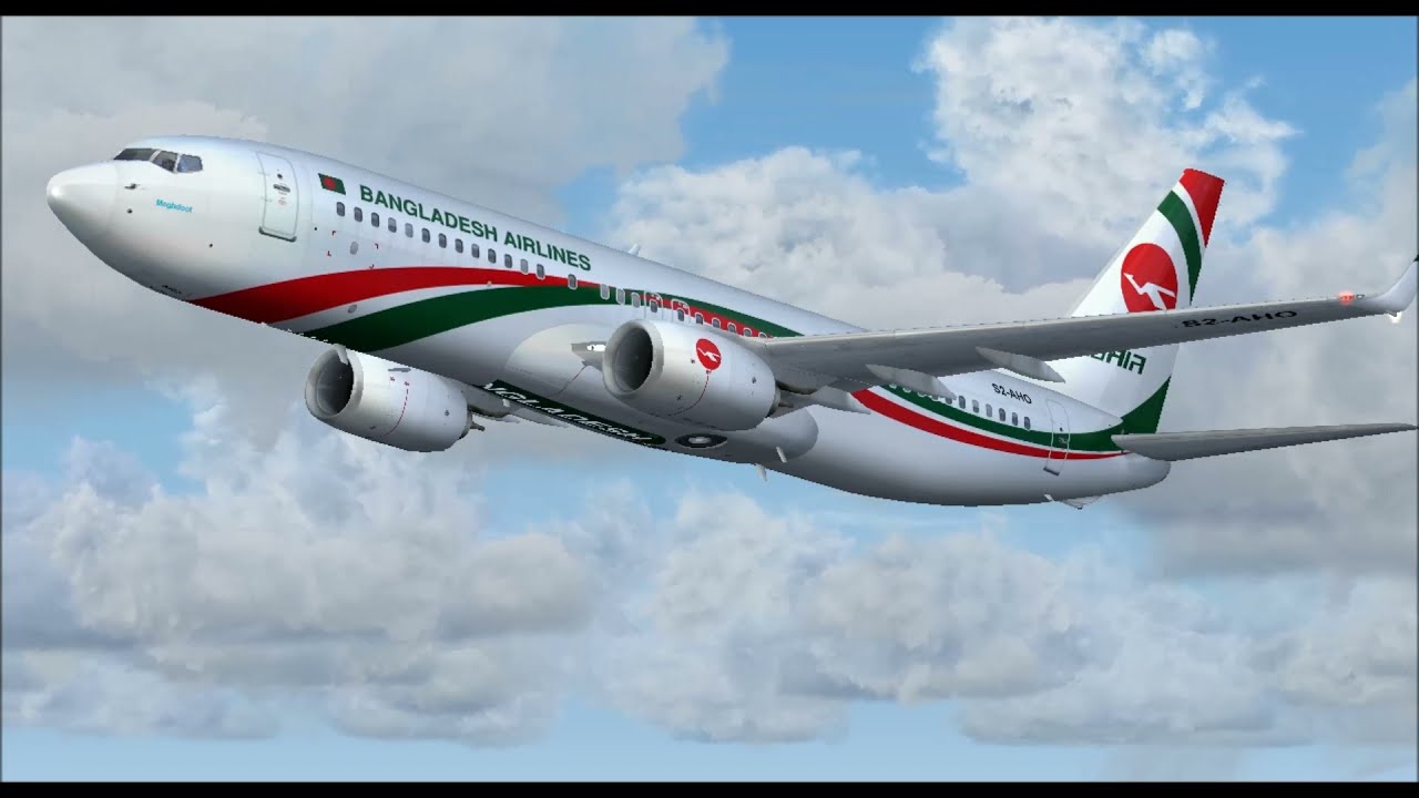 BOEING 737 800 BIMAN BANGLADESH AIRLINES LANDING AT SCHIPHOL INTL ...