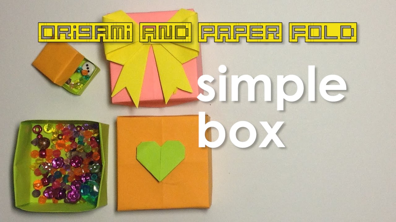 Paper Fold - Simple Box with Lid for Kids, Tweens & Teens - Traditional ...