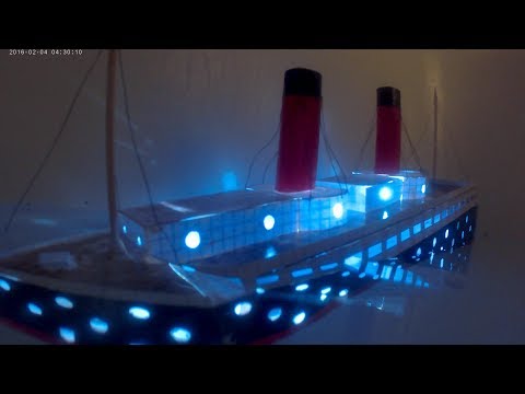 Cardboard ship sinking view 2 - YouTube