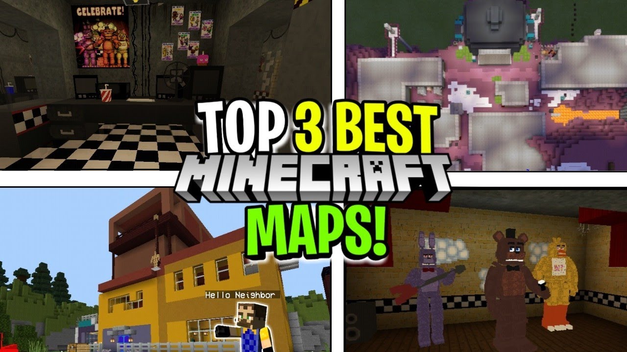 Top 3 mcpe maps for minecraft!!! Available in mcpe,pc!! - YouTube