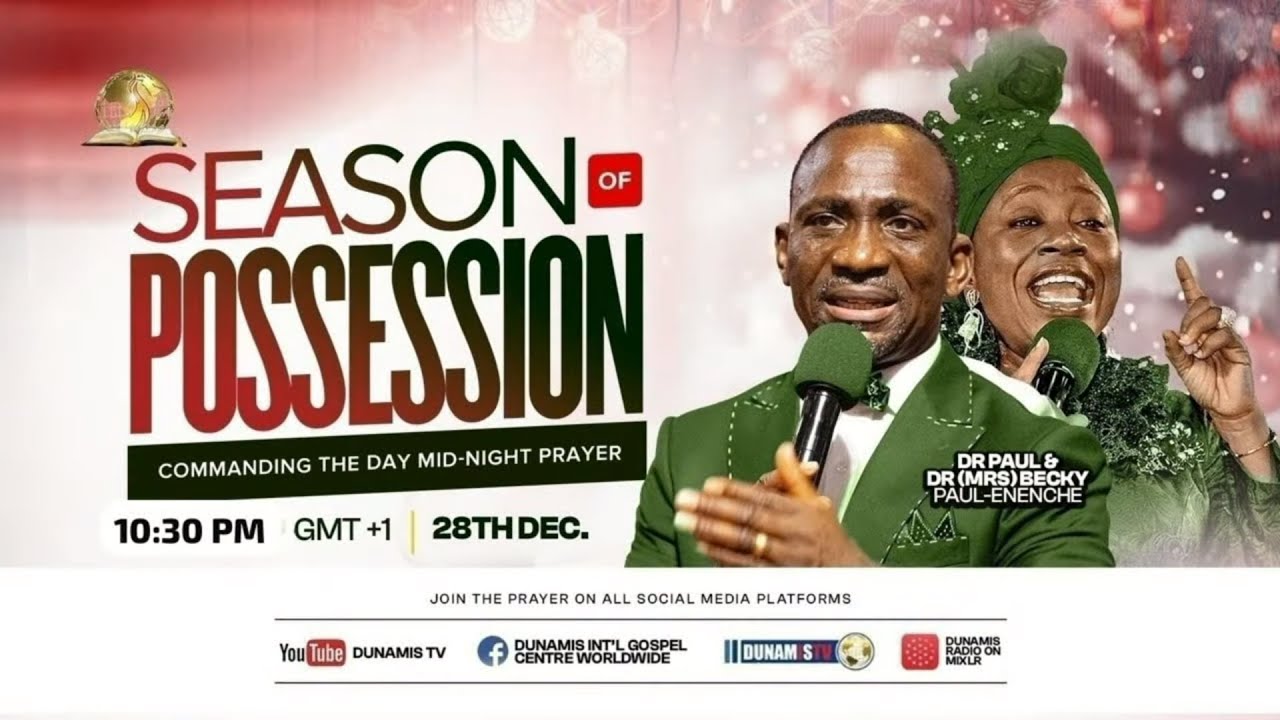 SEASON OF POSSESSION - Commanding The Day Prophetic Declarations 28-12 ...