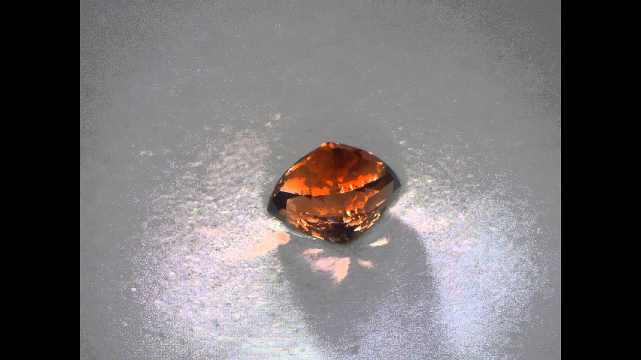 Red Orange Oregon Sunstone Precision Meet Point Faceted Trillion .83 ...