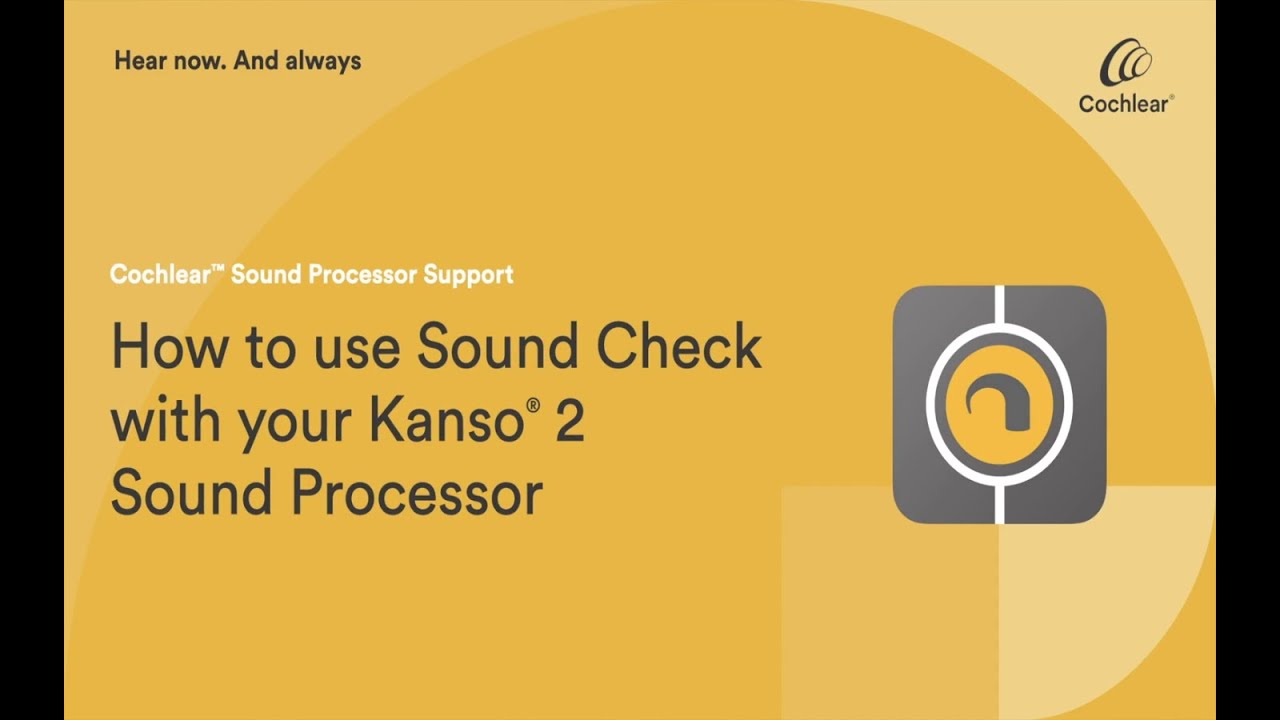 How to use Sound Check with the Kanso® 2 Sound Processor - YouTube