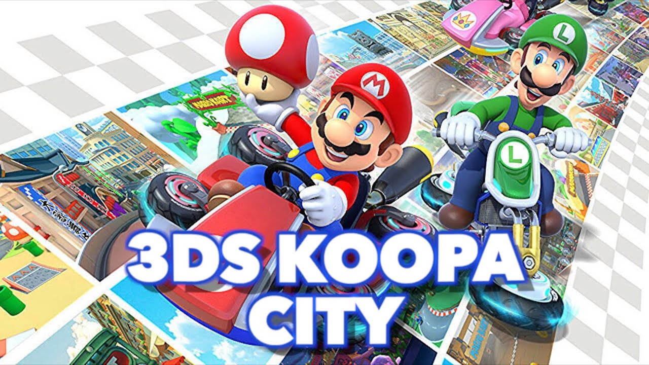 3DS Koopa City - Mario Kart 8 Deluxe - Neon Rain - YouTube