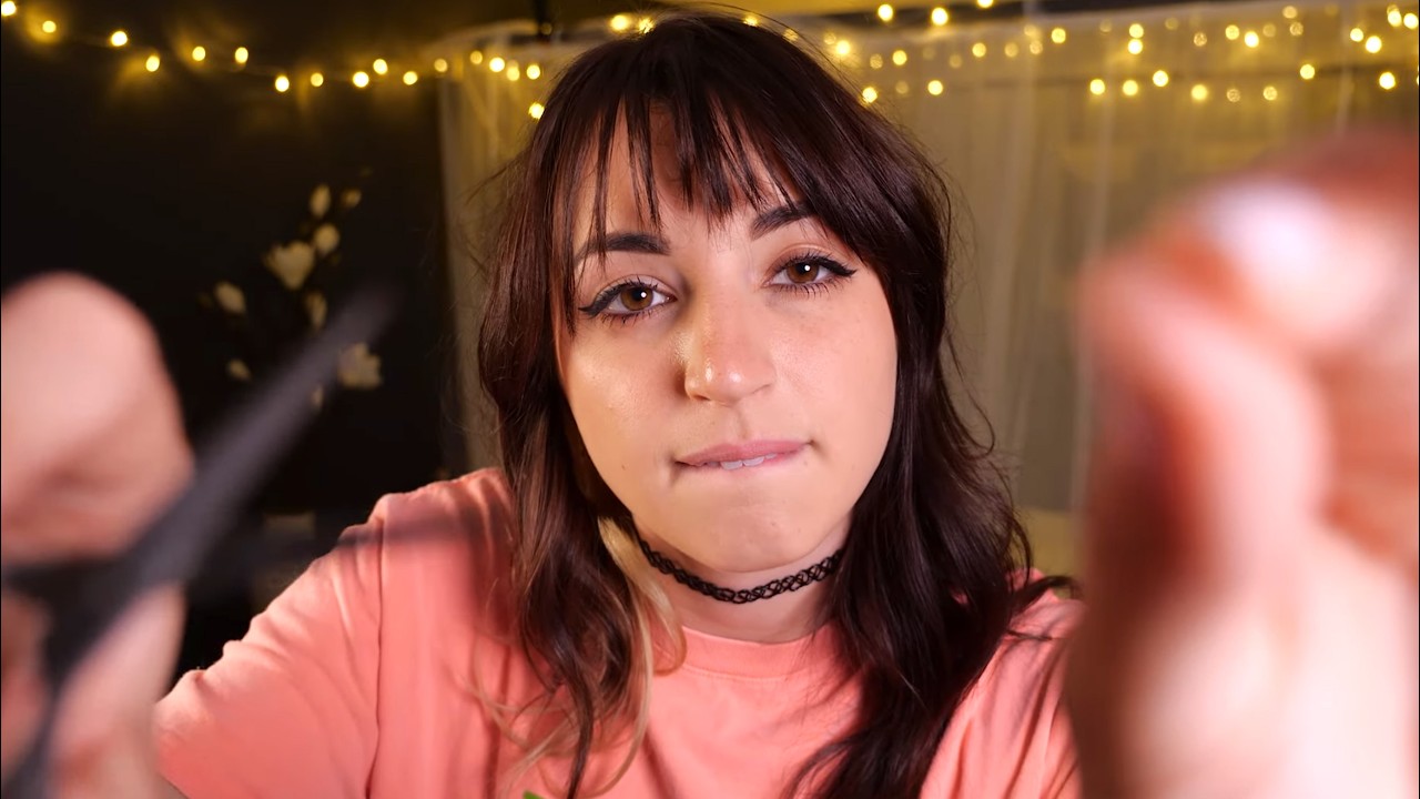 Pulling and Snipping Your Face - ASMR - YouTube