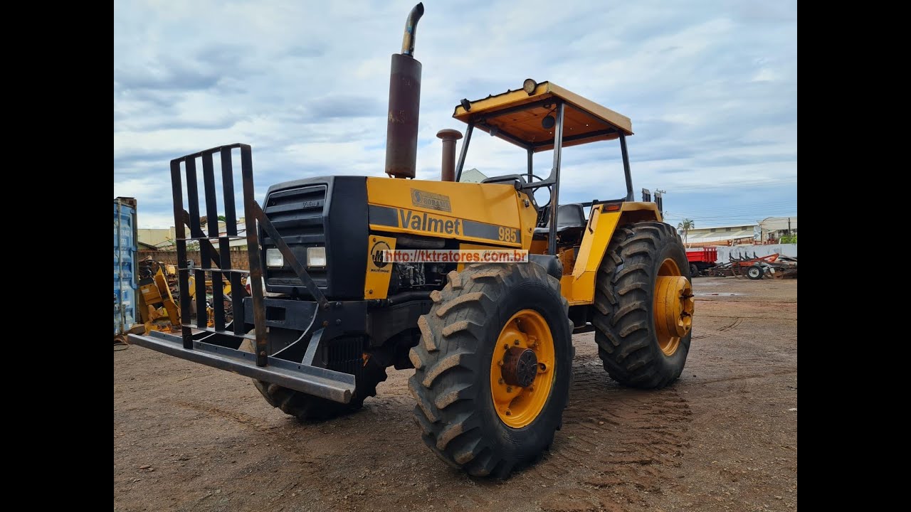(VENDIDO)TRATOR VALMET 985 4X4 TURBO ANO 90 TRABALHANDO - TK TRATORES ...