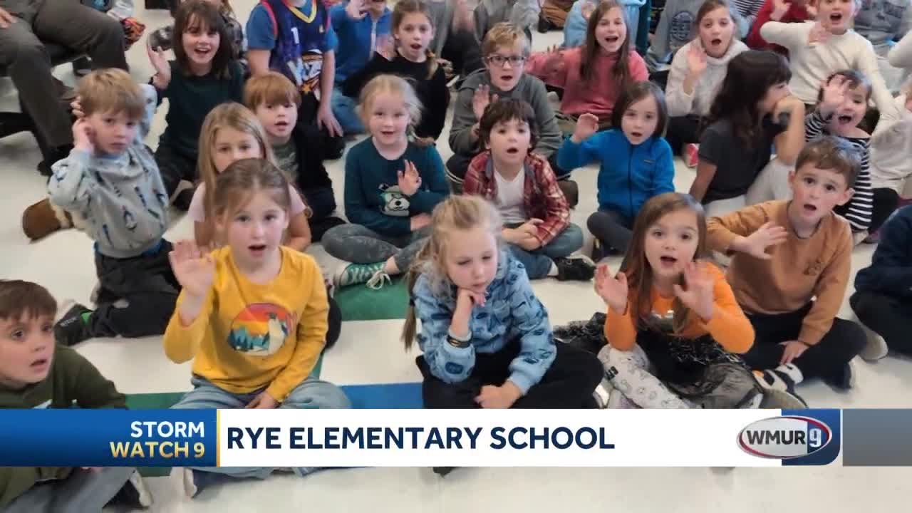 WMUR's Hayley LaPoint visits students at Rye Elementary School - YouTube