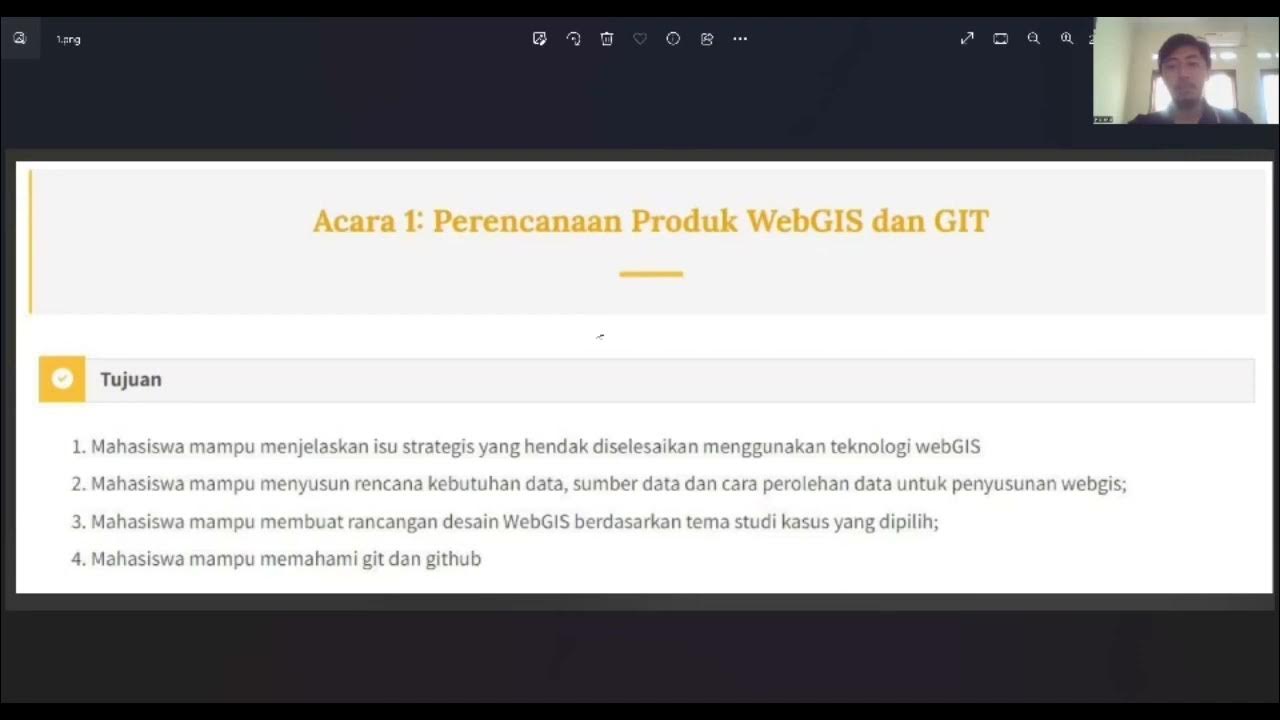 Praktikum PGWEB Acara 1 perencana produk webgis dan Git - YouTube
