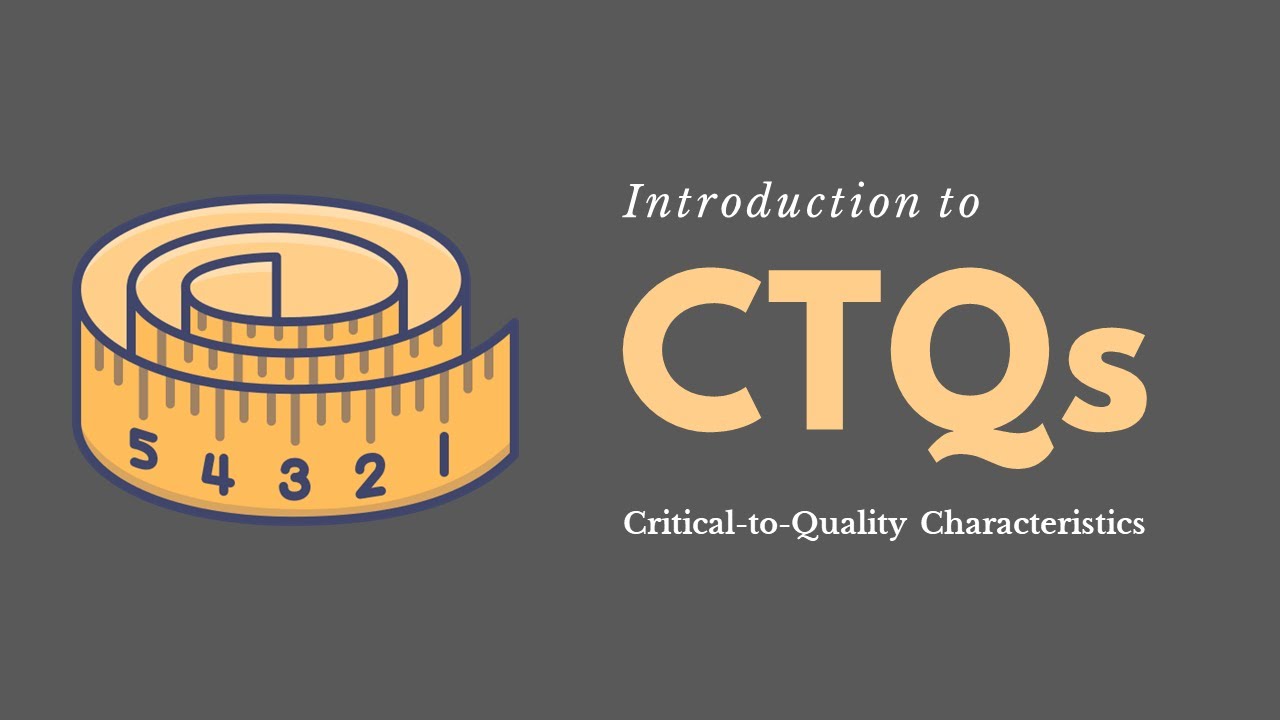 Introduction to Critical to Quality (CTQ) Characteristics (Lean Six ...
