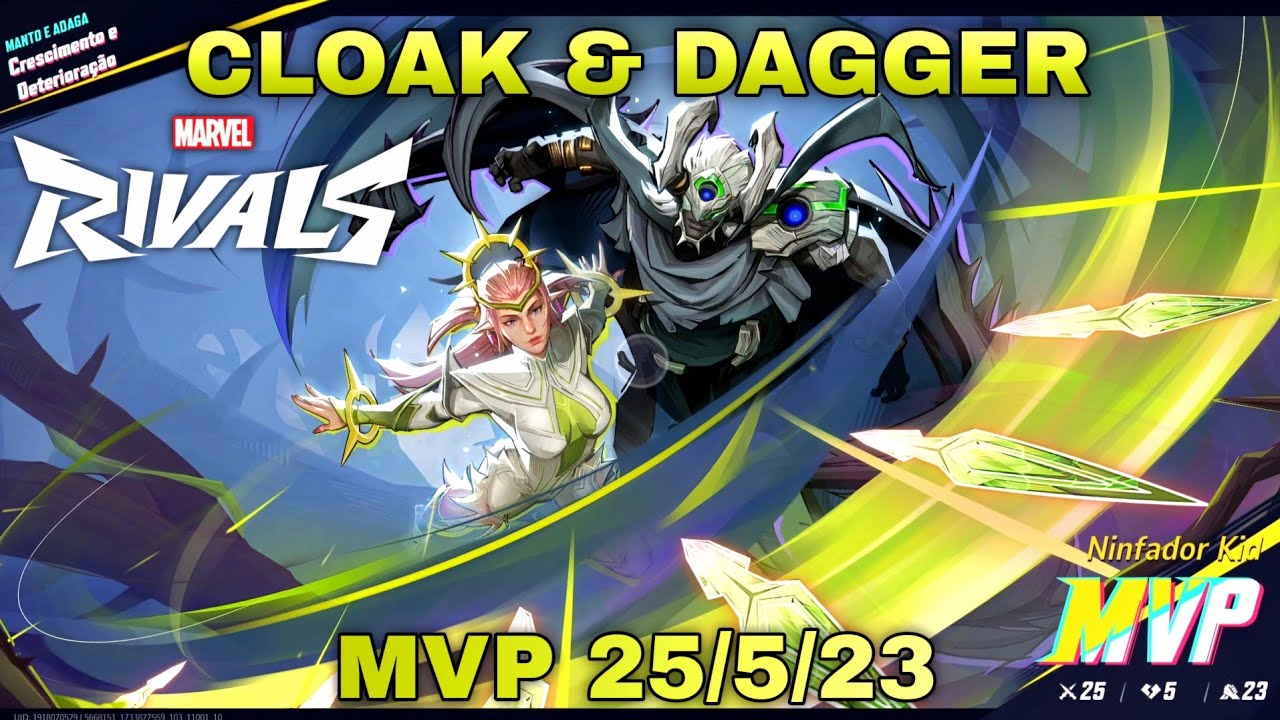 MARVEL RIVALS: Cloak & Dagger (skin) - gameplay MVP 25/5/23 - YouTube