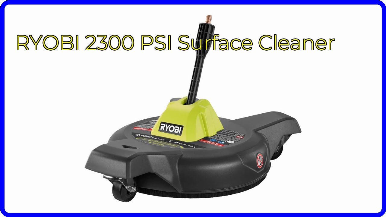 REVIEW (2026): RYOBI 2300 PSI Surface Cleaner. ESSENTIAL details. - YouTube