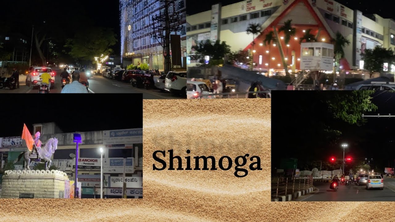 Shivamogga night life | City lights | [4k] video | ಶಿವಮೊಗ್ಗ - YouTube