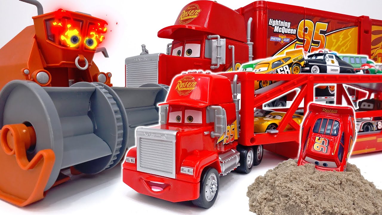 Frank is Angry~! Disney Cars, Hop On Mack Transporter #ToyMartTV - YouTube