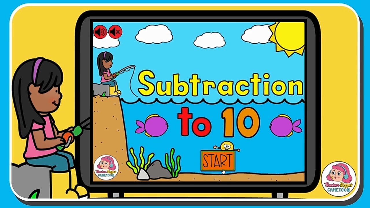 Subtraction of Numbers to 10 | PowerPoint Game - YouTube