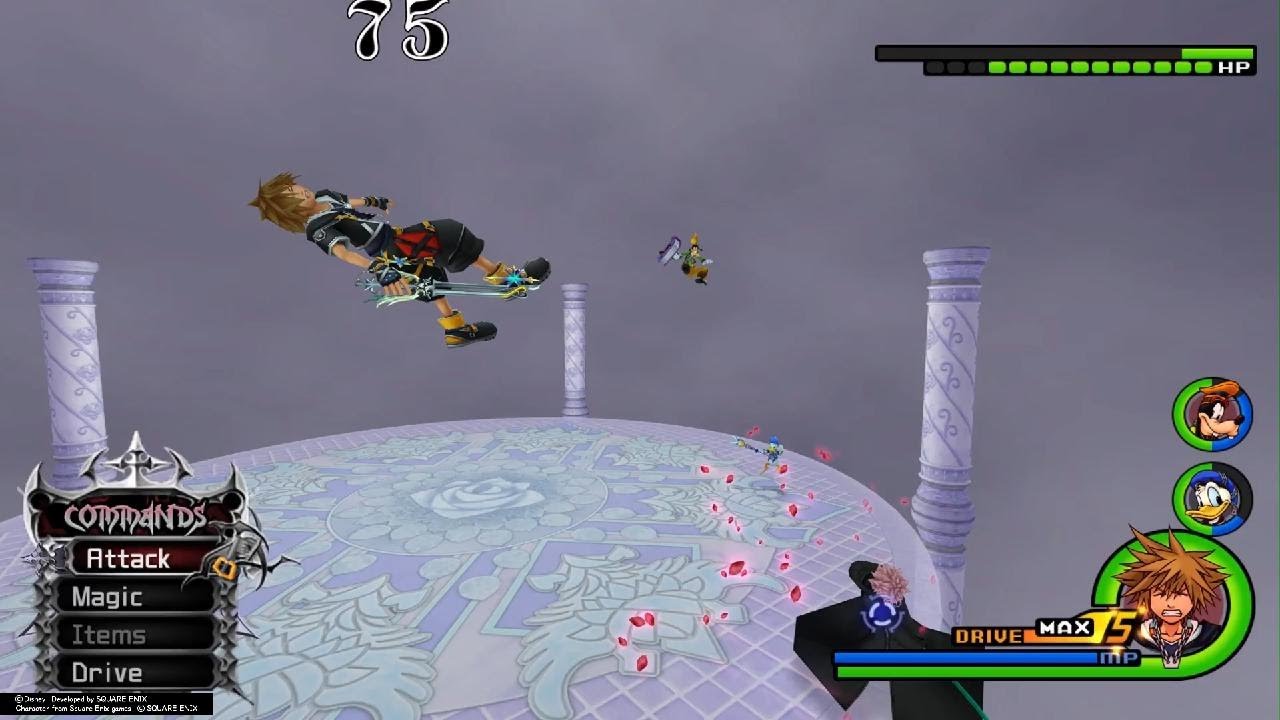 KINGDOM HEARTS 2 Marluxia Boss Fight - YouTube
