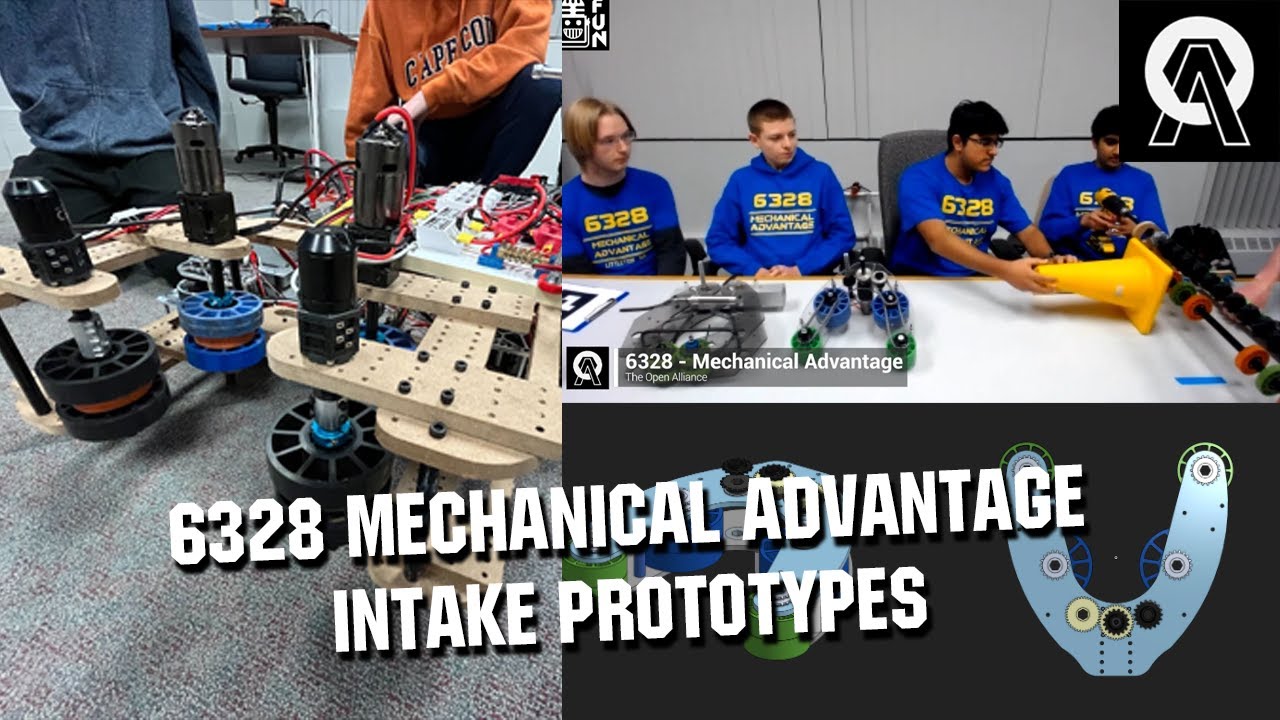6328 Mechanical Advantage Intake Prototypes | The Open Alliance Show | Charged Up 2023 - YouTube