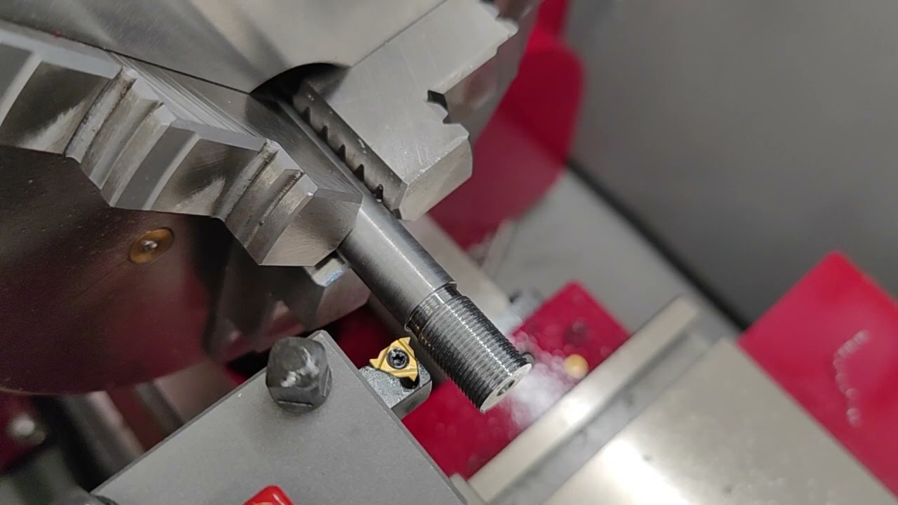 Paulimot Sieg Sc10 Lathe thread cutting - YouTube
