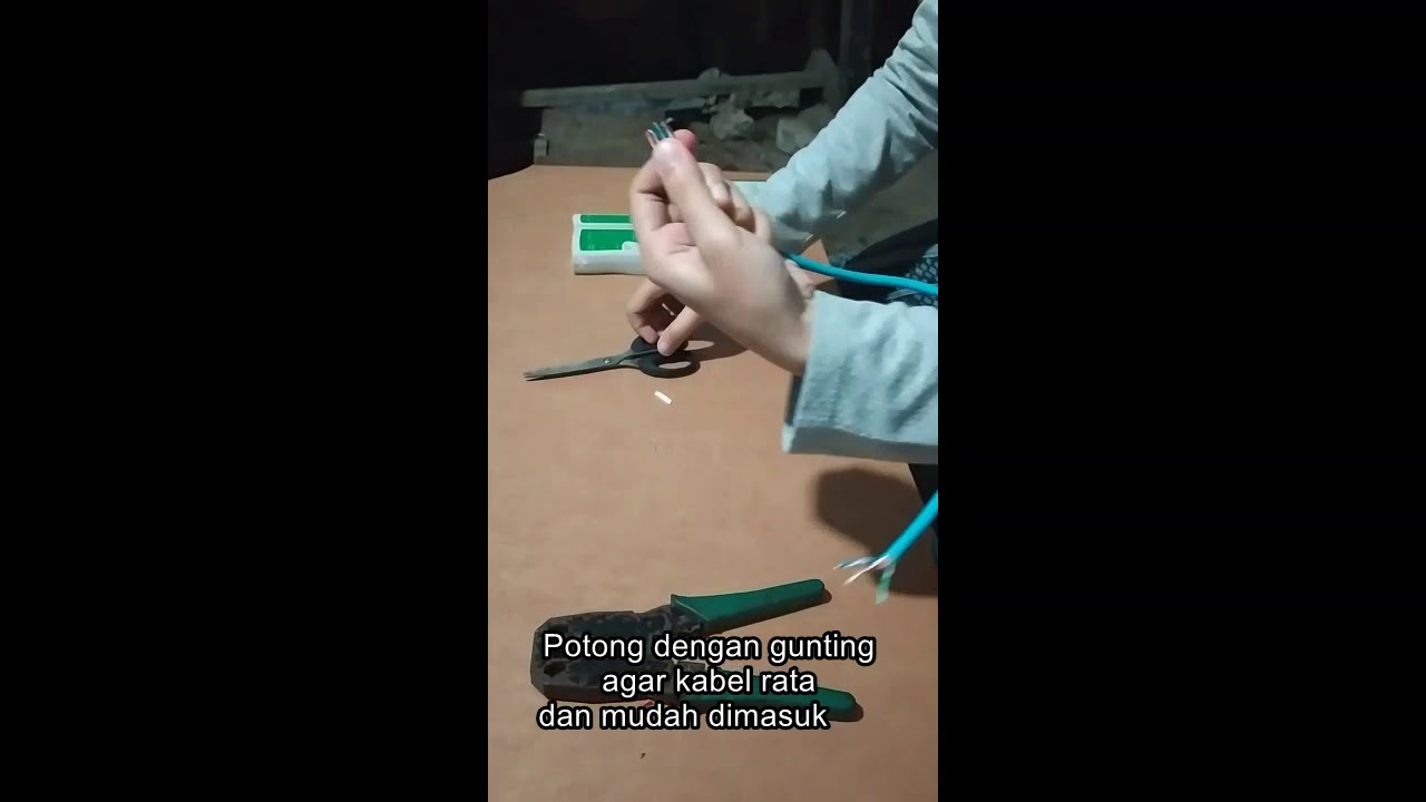 Cara Membuat Kabel Tipe Straight dan Tipe Cross - YouTube