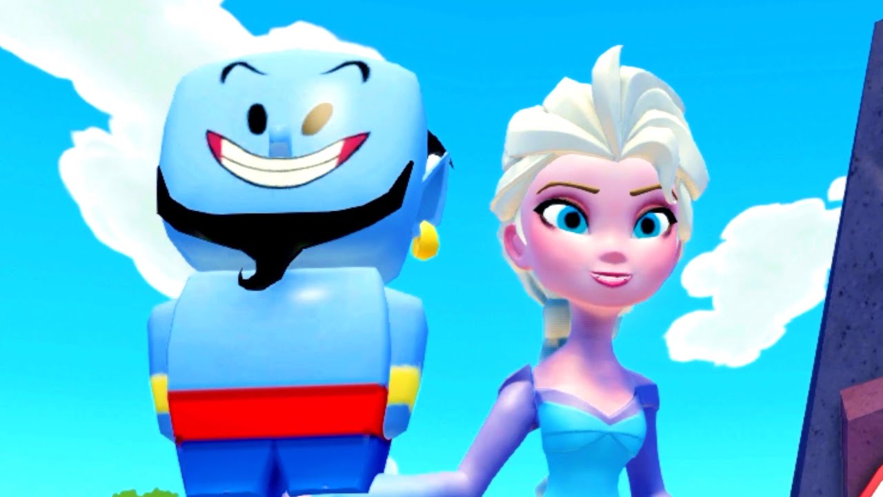 Frozen Elsa in Superheroes Rescues Genie | Elsa Saves Aladdin Genie ...