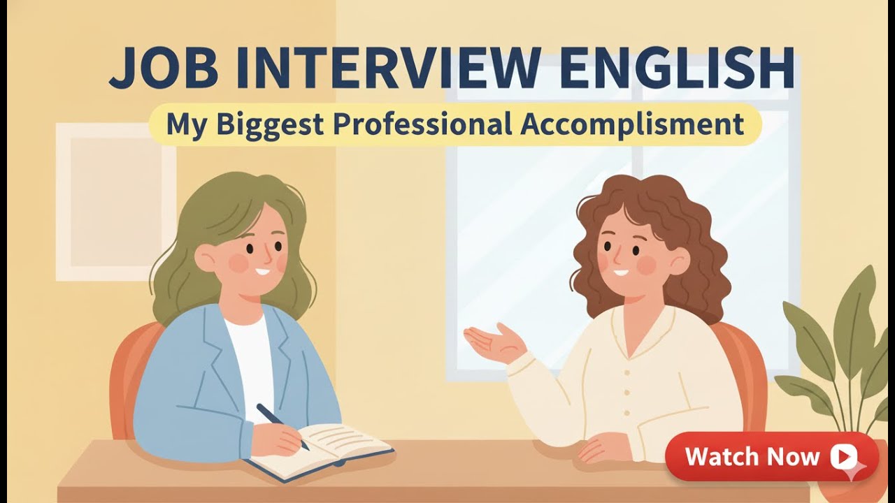 Daily Conversation | Job Interview : My Biggest Professional ...