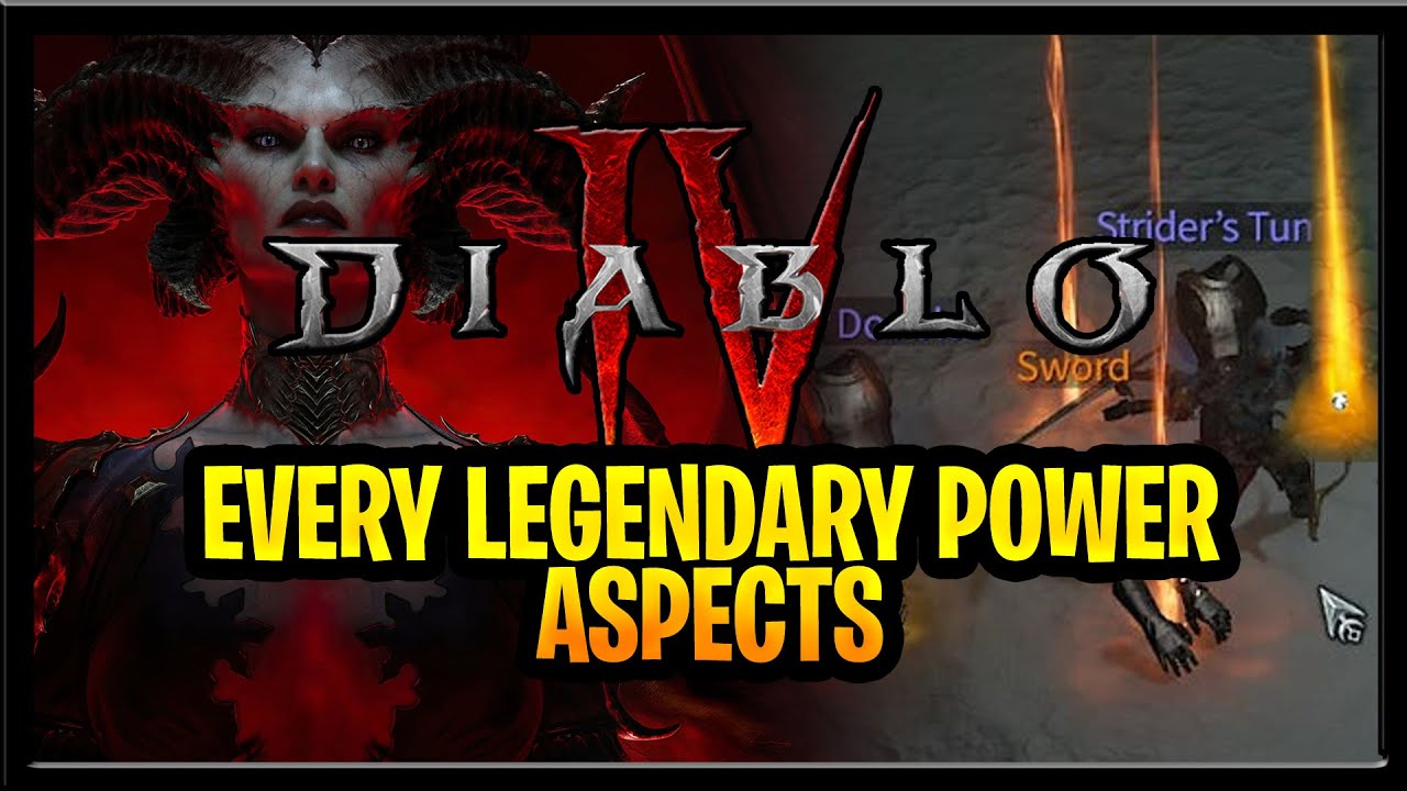 Diablo 4 all Legendary Powers / Aspects DATAMINED ALL CLASSES Part 1 ...