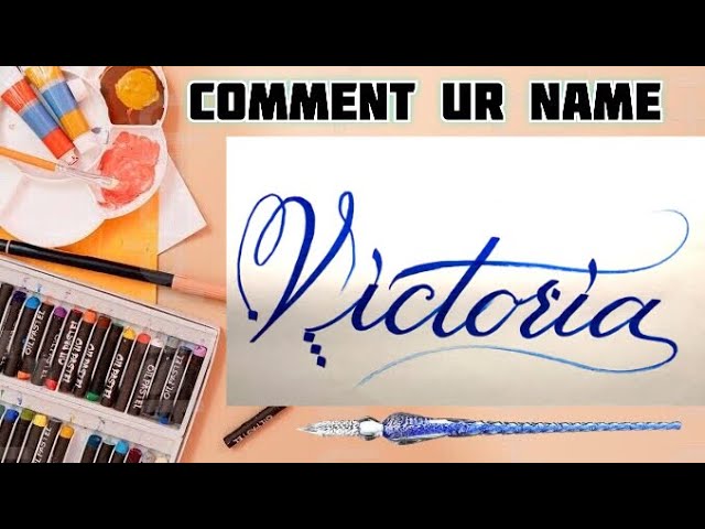 The Name Victoria In Cursive