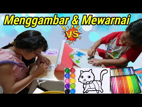 Daily Routine Hanum Bocil 💞 Belajar Menggambar & Mewarnai 💜 Hanum Diary ...