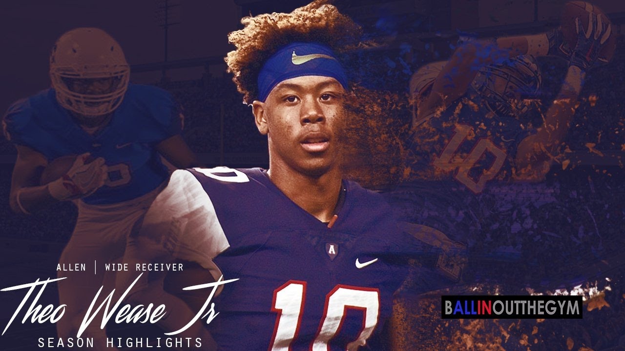 Theo Wease Jr is a TOP WR in 2019 Class: (2016 Allen Season Highlights ...