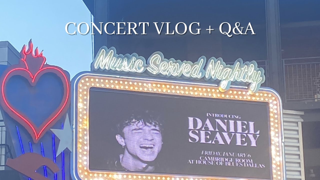Daniel Seavey Concert Vlog + q&a // Dallas 1/6/2023 - YouTube