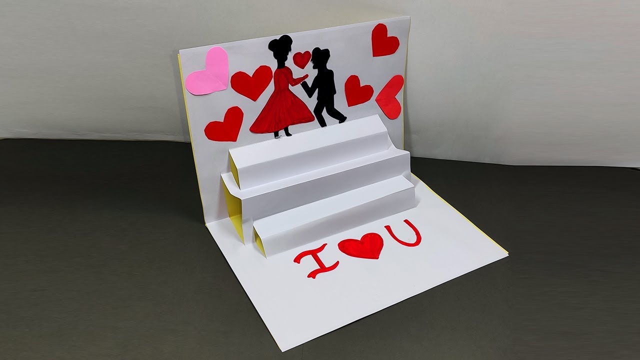 How to make handmade love propose card | Valentines Day Cards ...