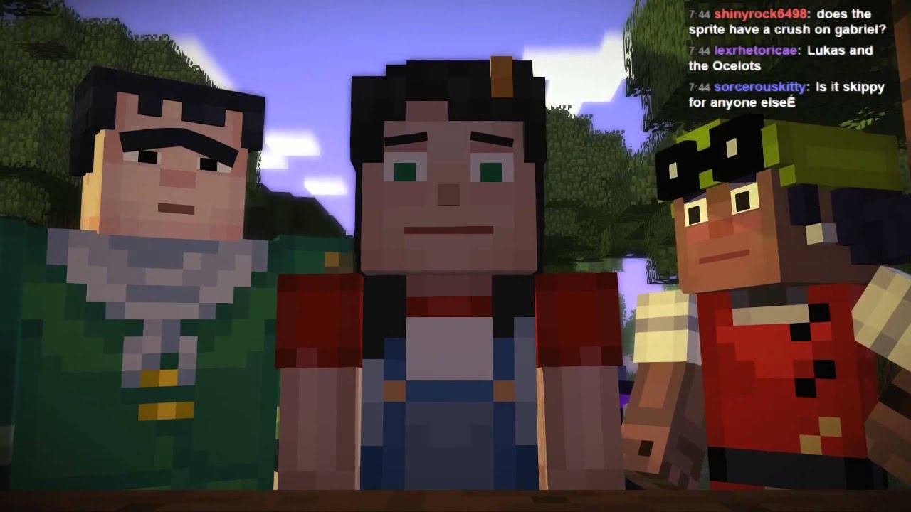 Let's Play Minecraft Story Mode Chapter 1 - YouTube