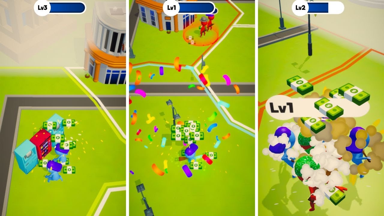 Gangsta Wars 🤼💪🏻🎯 Mobile Gameplay iOS | Hyper Casual Games - YouTube