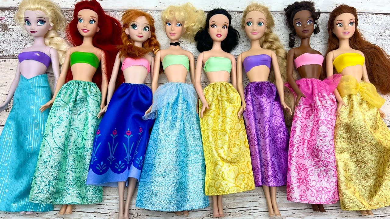 Looking For Disney Princess, Mix Rainbow Dress! 9 MYSTERY SURPRISES ...