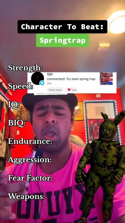 Building A Five Nights At Freddys Character To Beat Springtrap 🍦