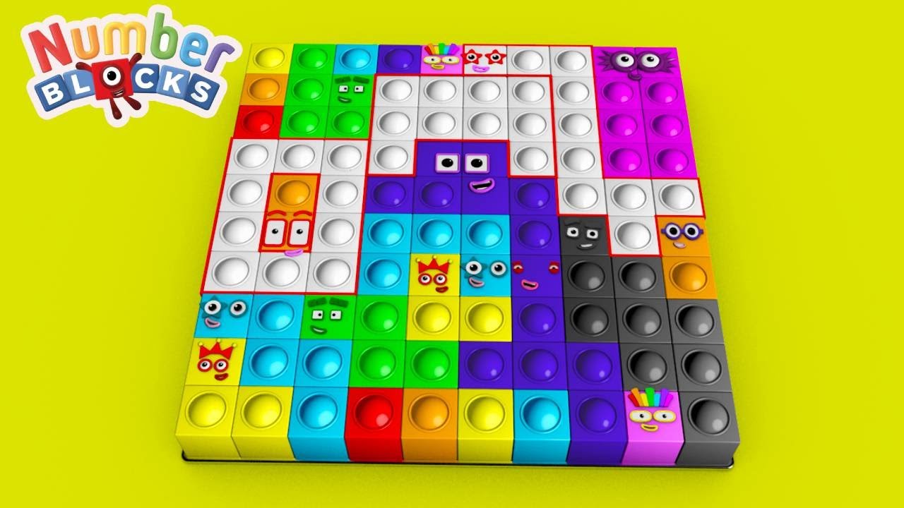 Numberblocks pop it 100 part 2 - YouTube