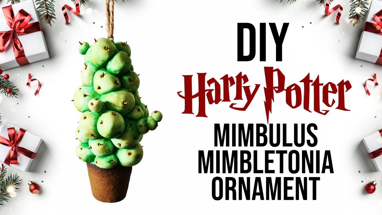 EASY DIY Harry Potter Mimbulus Mimbletonia Christmas Ornament! - YouTube