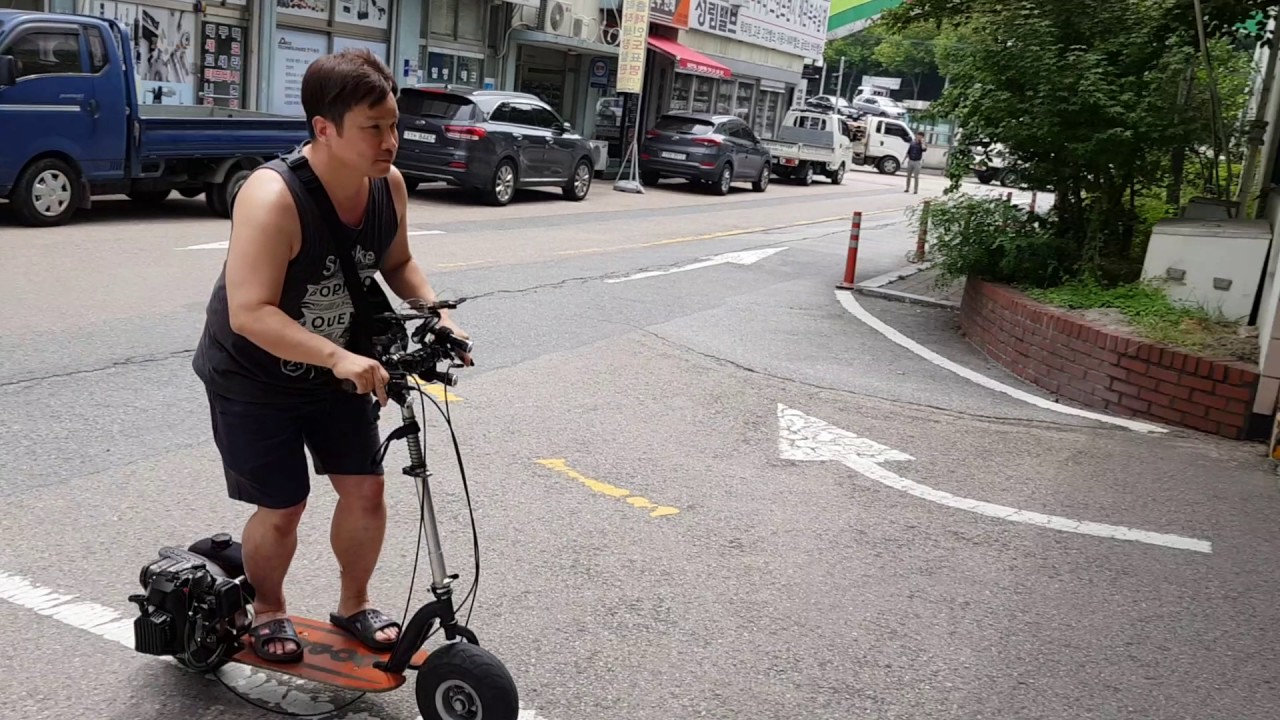 70cc goped engine test. 01 wheelie climb - YouTube