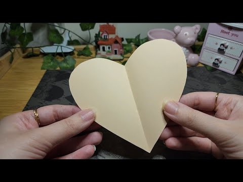 How to cut a perfect shape heart in seconds/craft ideas/art/DIY - YouTube