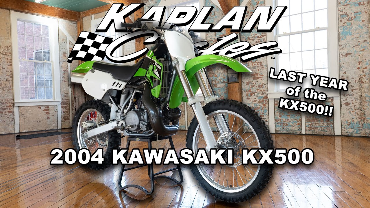 THE LAST BRAND NEW 2004 KAWASAKI KX500 FOR SALE IN THE U.S.A. - YouTube