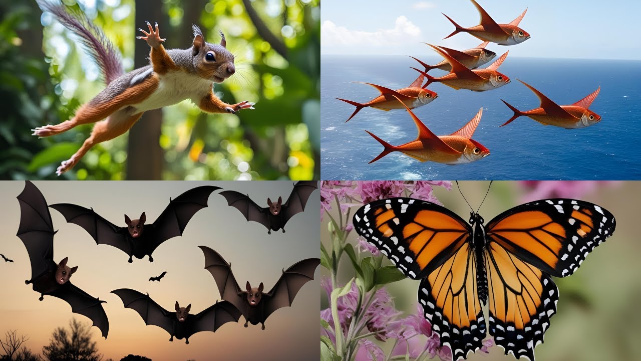 ¡Animales Voladores que No Son Aves! 🦇🦋 - YouTube