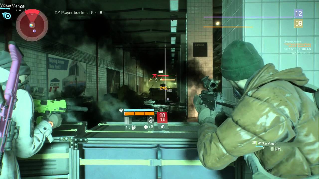 The Division Beta - Badass Flamethrower Boss in the Subway! Dark Zone ...