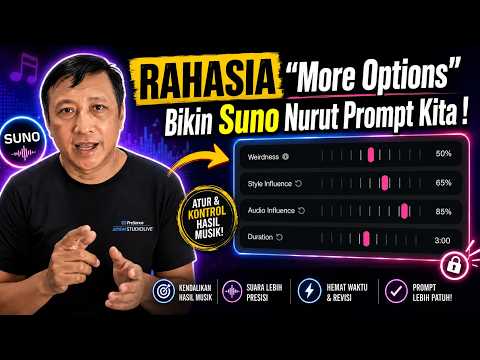 Cara Bikin SUNO Nurut Prompt Kita! BEDAH Seting MORE OPTIONS 🔥