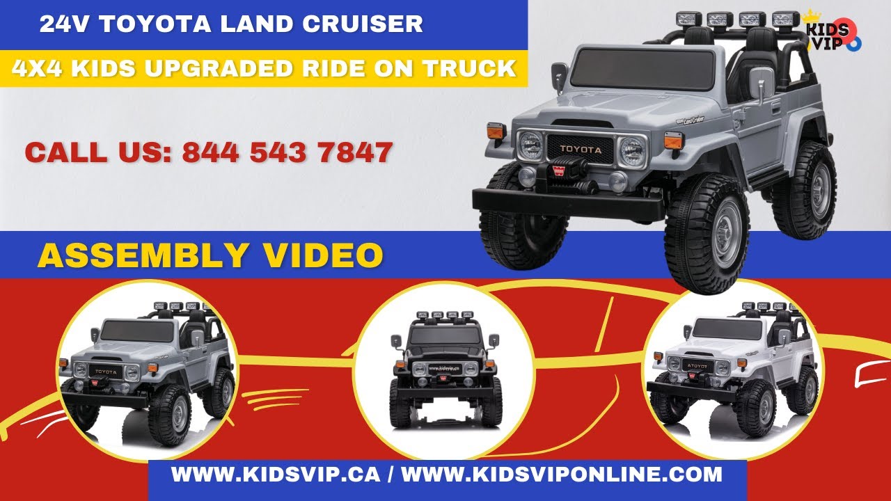 How to Assemble Toyota Ride-On Car for Kids | 24V, Rubber Wheels ...