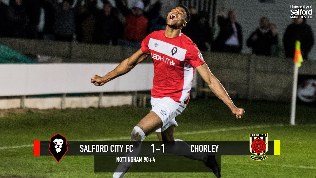 Michael Nottingham's equaliser against Chorley - YouTube