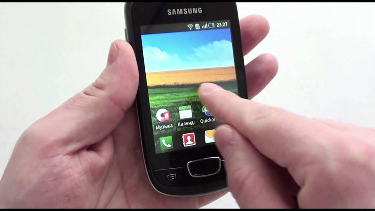 Обзор Samsung S5570 Galaxy Mini ( s5570 ) от Video-shoper.ru - YouTube