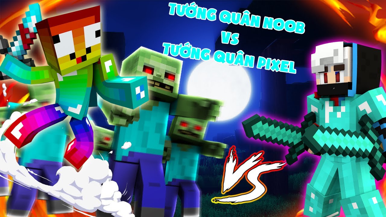 MINI GAME : TƯỚNG QUÂN NOOB Vs TƯỚNG QUÂN PIXEL ** AI SẼ LÀ NGƯỜI LÃNH ...