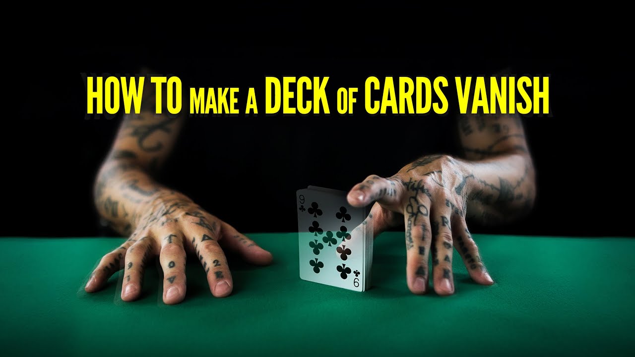 How To Make a Deck of Cards Vanish - TUTORIAL - YouTube