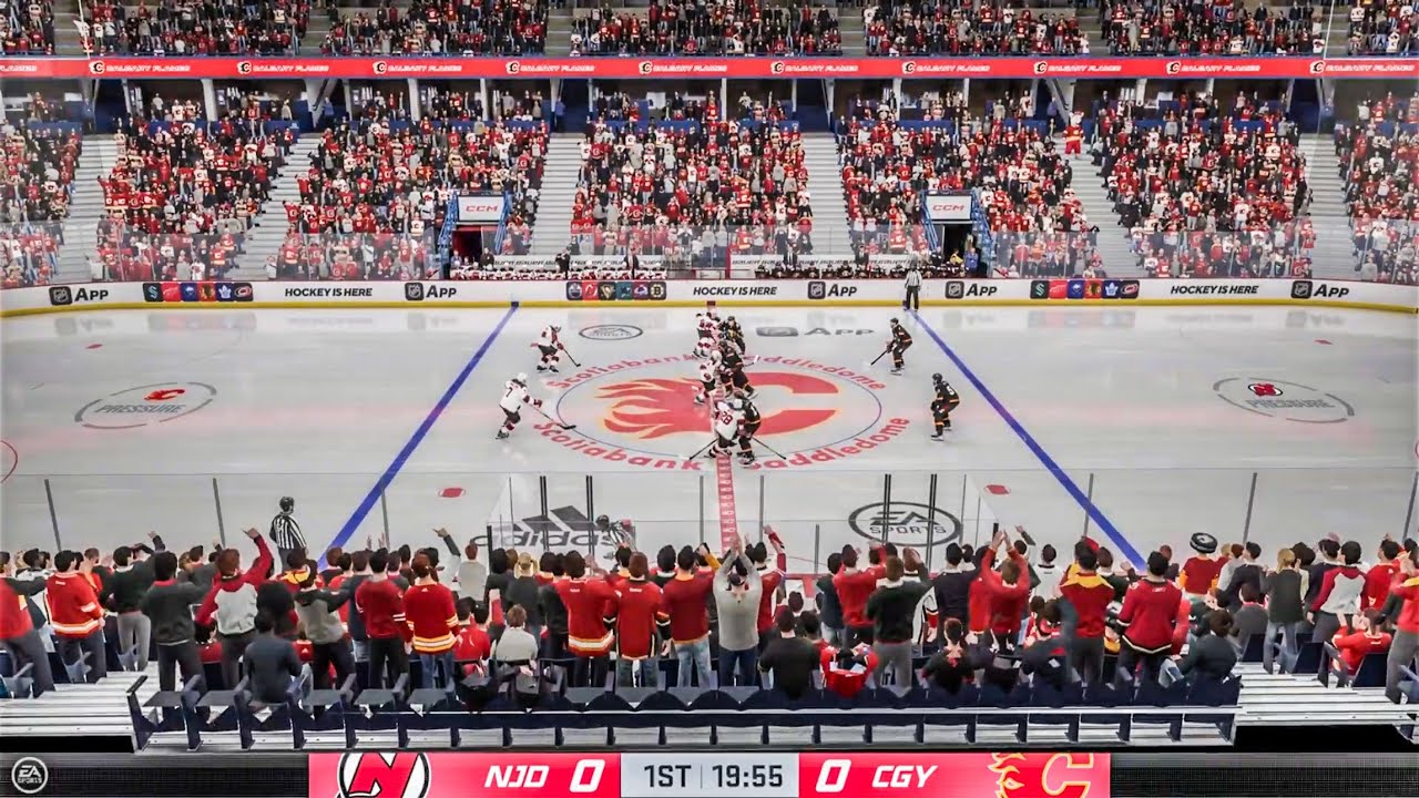 Calgary Flames vs New Jersey Devils 12/9/2023 NHL 24 Gameplay - YouTube