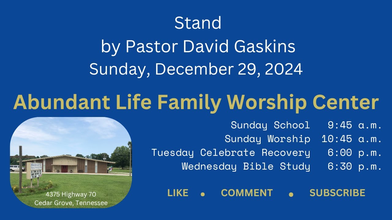 Stand by Pastor David Gaskins - YouTube